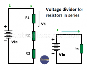 Voltage Divider – Voltage Division – Series Resistors - Electronics Area